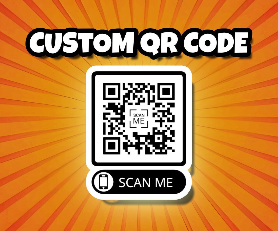 Custom QR Code Stickers Choose Your Size Scannable Stickers Personalized QR Code Stickers Round ...