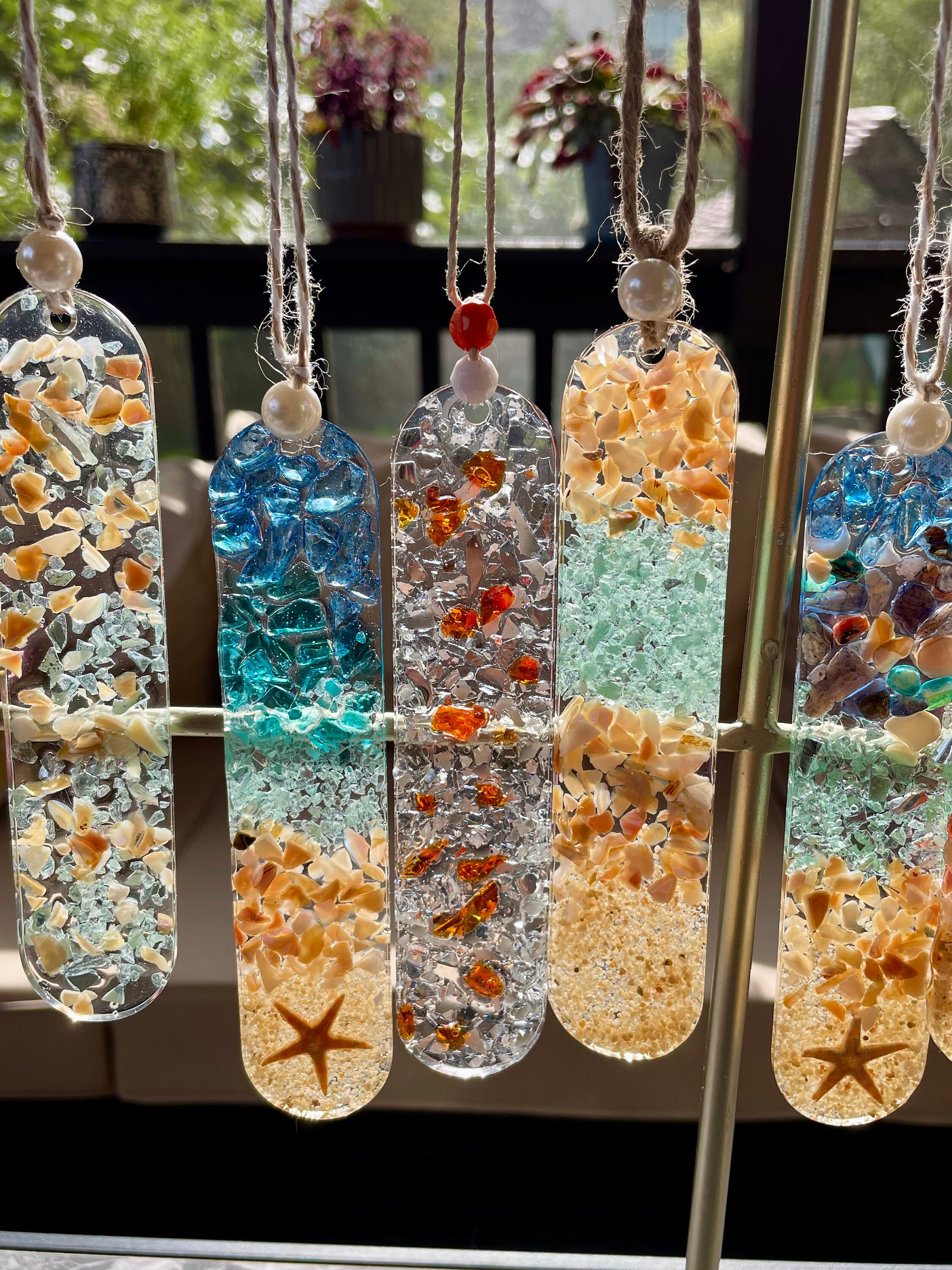 Resin Shell Bookmarks - Etsy