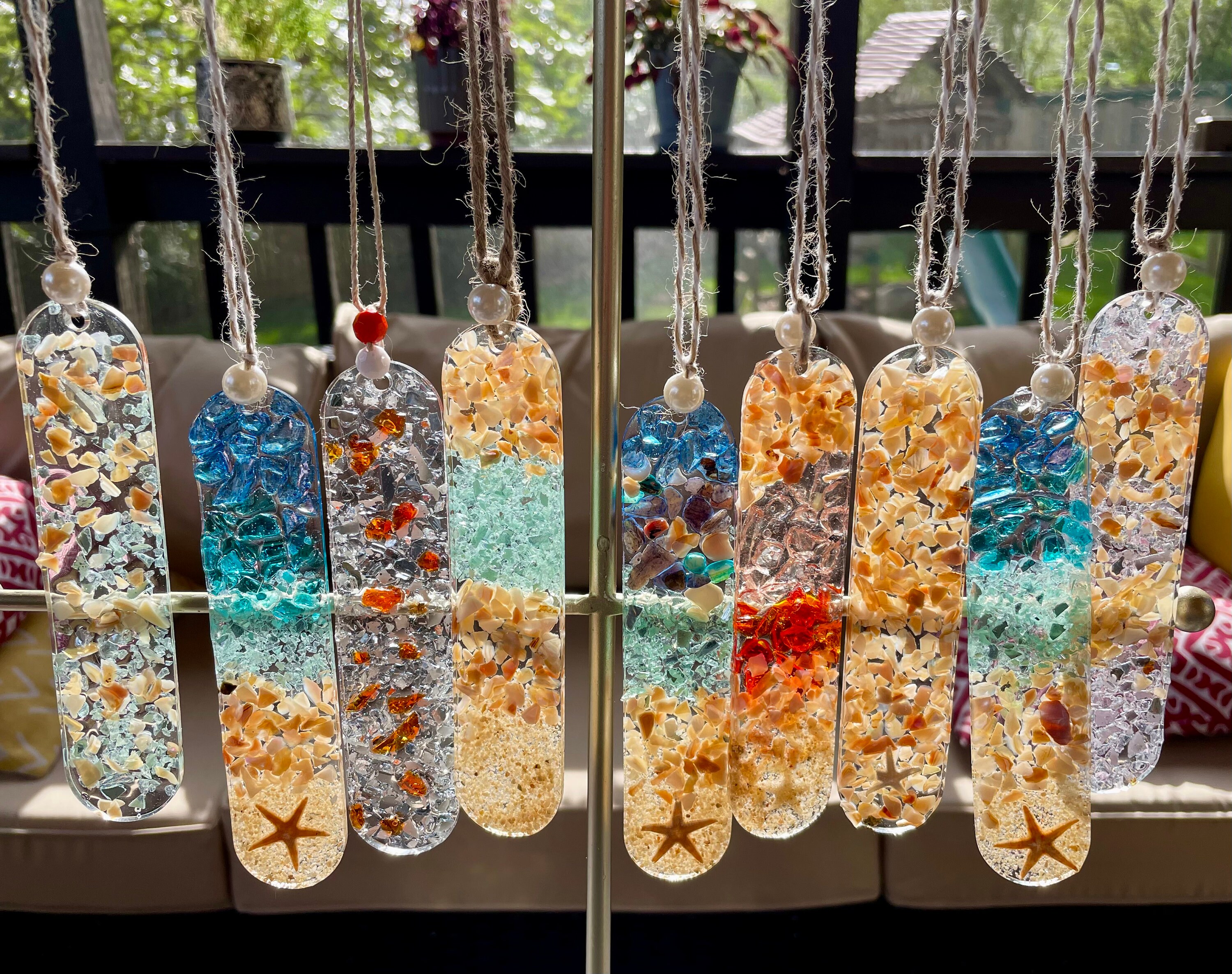 Resin Shell Bookmarks - Etsy