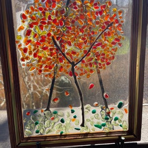 Crushed Glass Seasonal Trees - Etsy