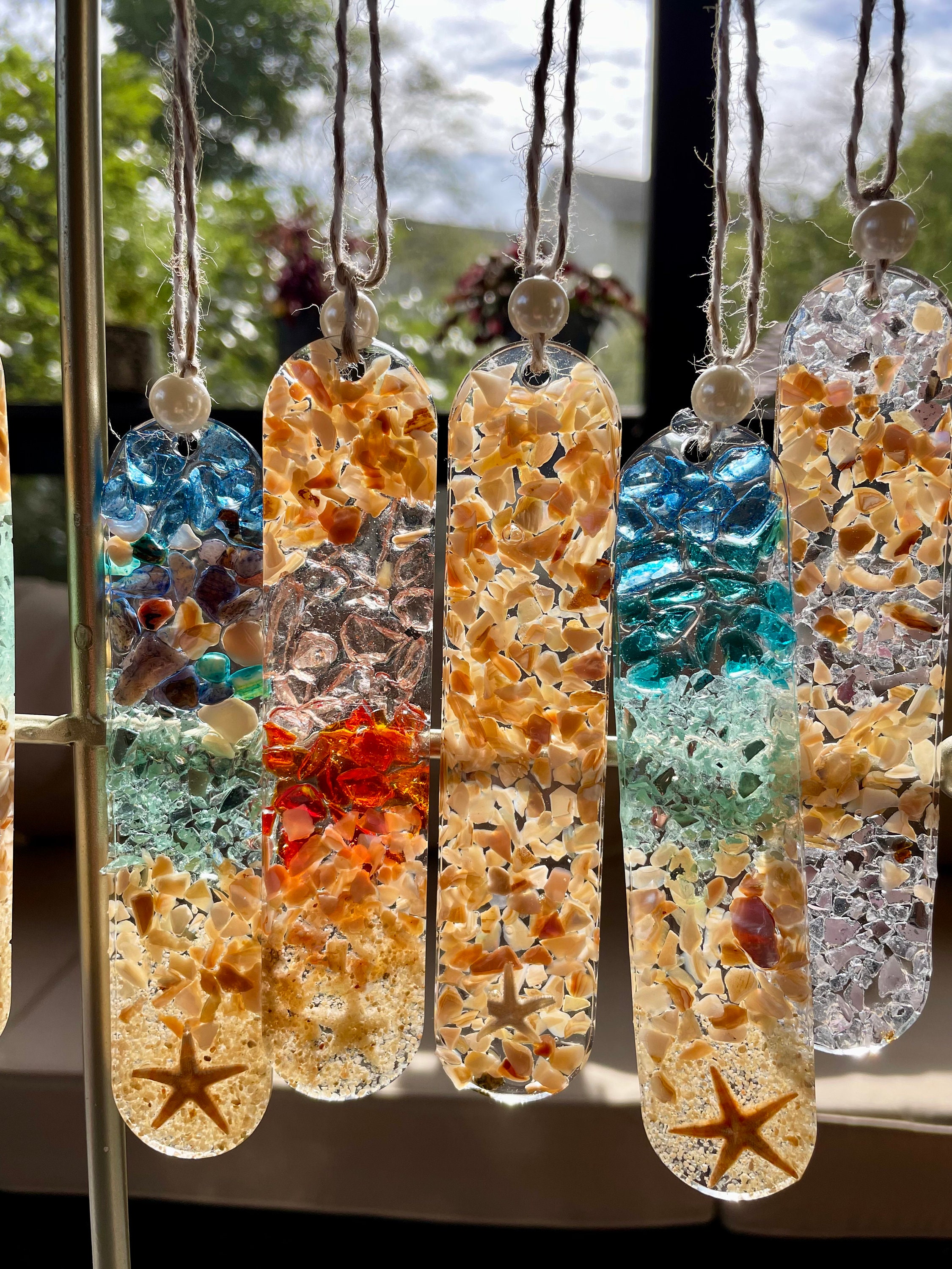 Resin Shell Bookmarks - Etsy