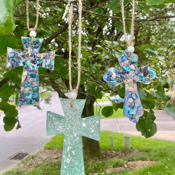 Glass Resin Cross - Etsy