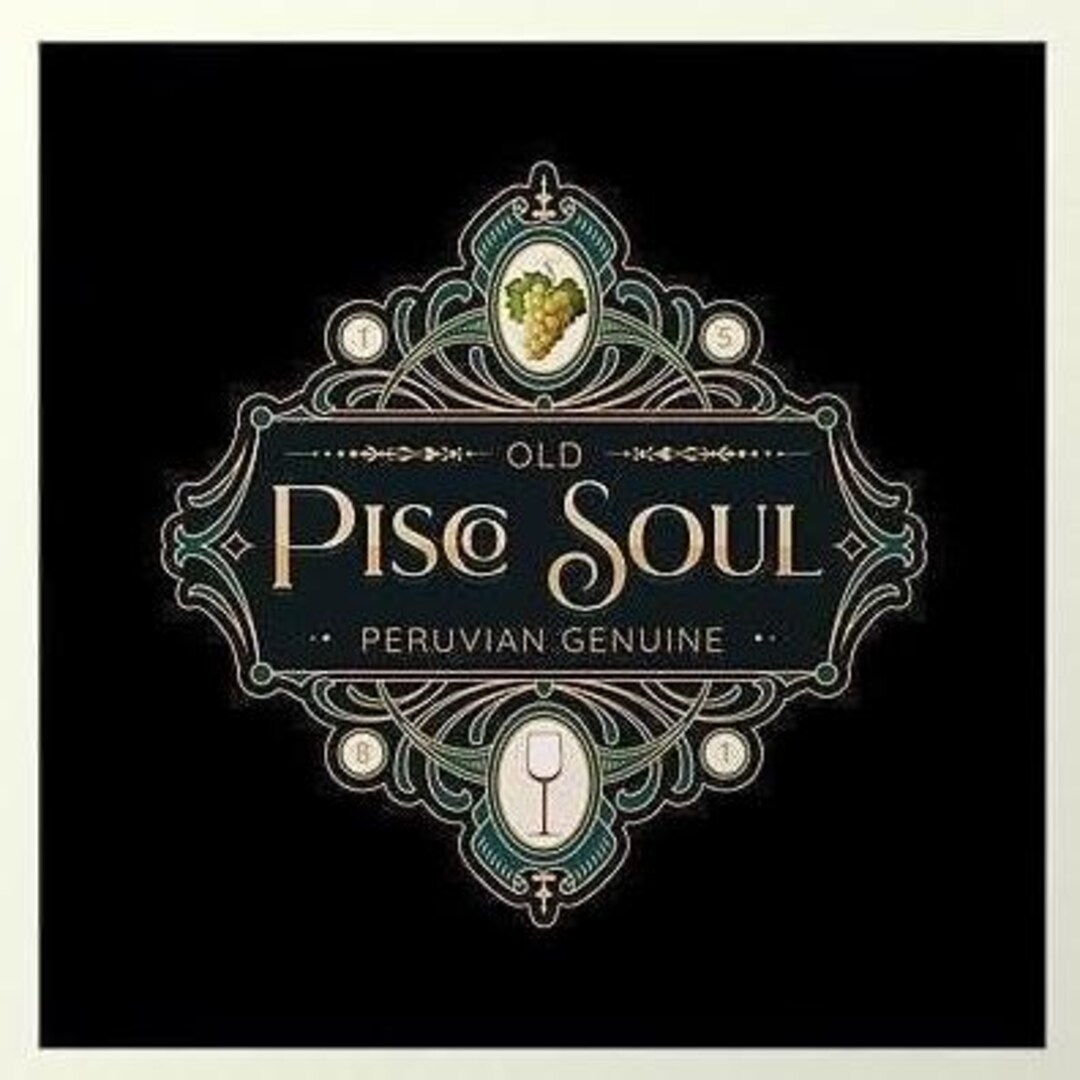 Old Pisco Soul Digital Wall Art Elegant Peruvian Design Transparent PNG ...