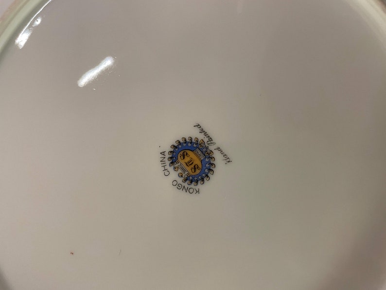 Rare Set of Plates Kongo China STS Hand Painted Floral - Etsy