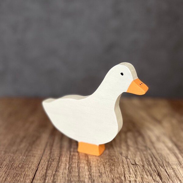 Wooden Duck Toy - Etsy