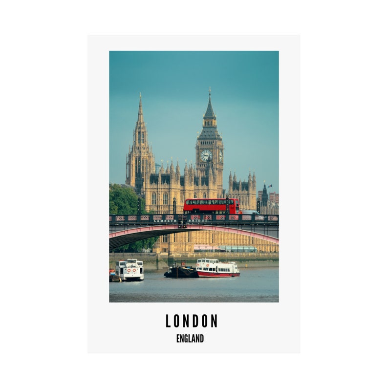 Big Ben London Travel Poster Print, Big Ben Poster, London England ... Big Ben London Travel Poster Print, Big Ben Poster, London England ...
