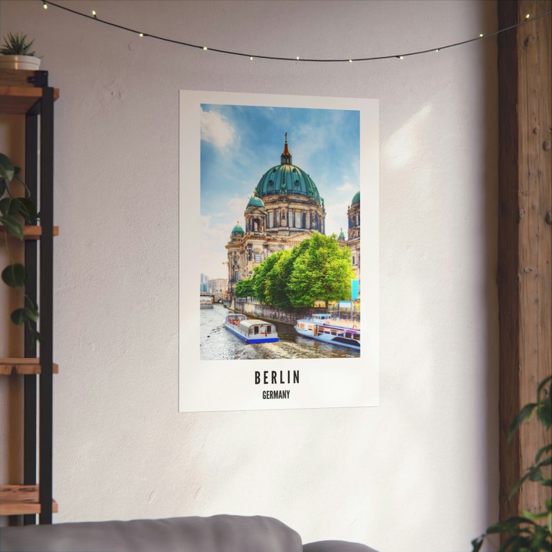 Berlin Germany Travel Poster Print, Berlin Cathedral Poster, Berlin ... Berlin Germany Travel Poster Print, Berlin Cathedral Poster, Berlin ...