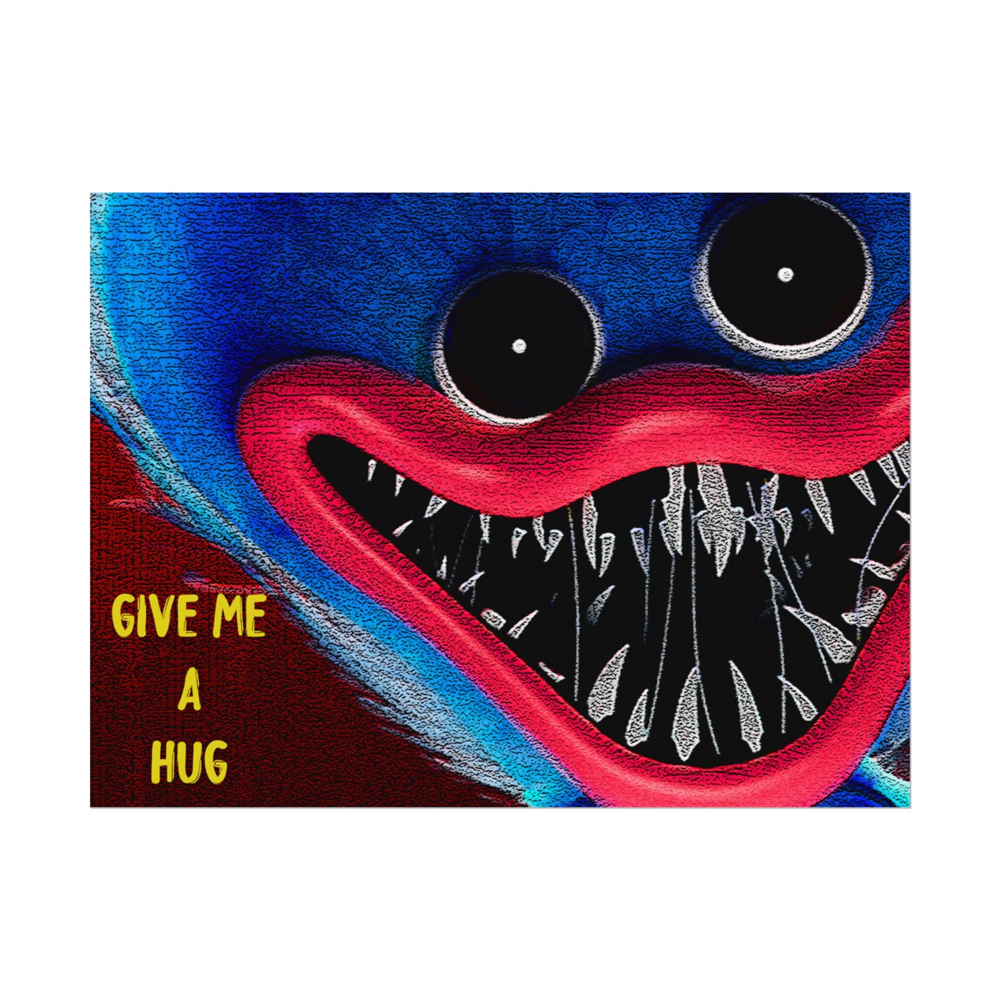 Huggy Wuggy Inspired Fan Art Rolled Posters - Etsy