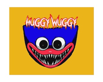 Huggy Wuggy Inspired Fan Art Rolled Posters - Etsy