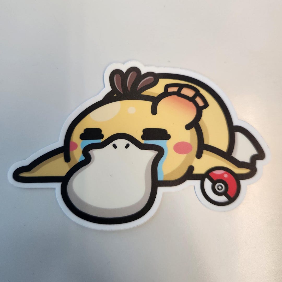 Pokemon Psyduck Booboo Waterproof Die-cut Sticker - Etsy