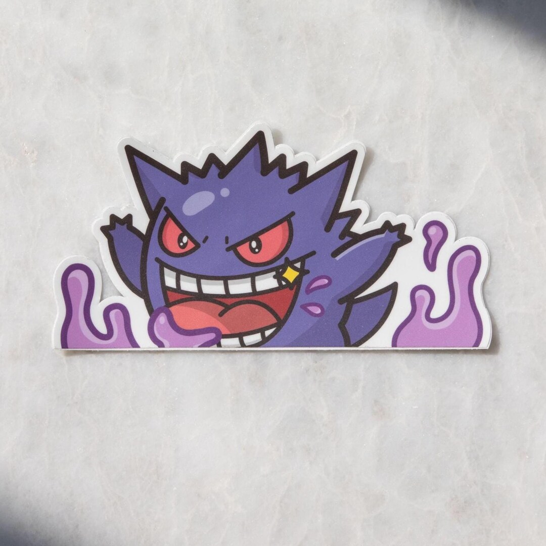 Pokemon Gengar Car Decal - Etsy