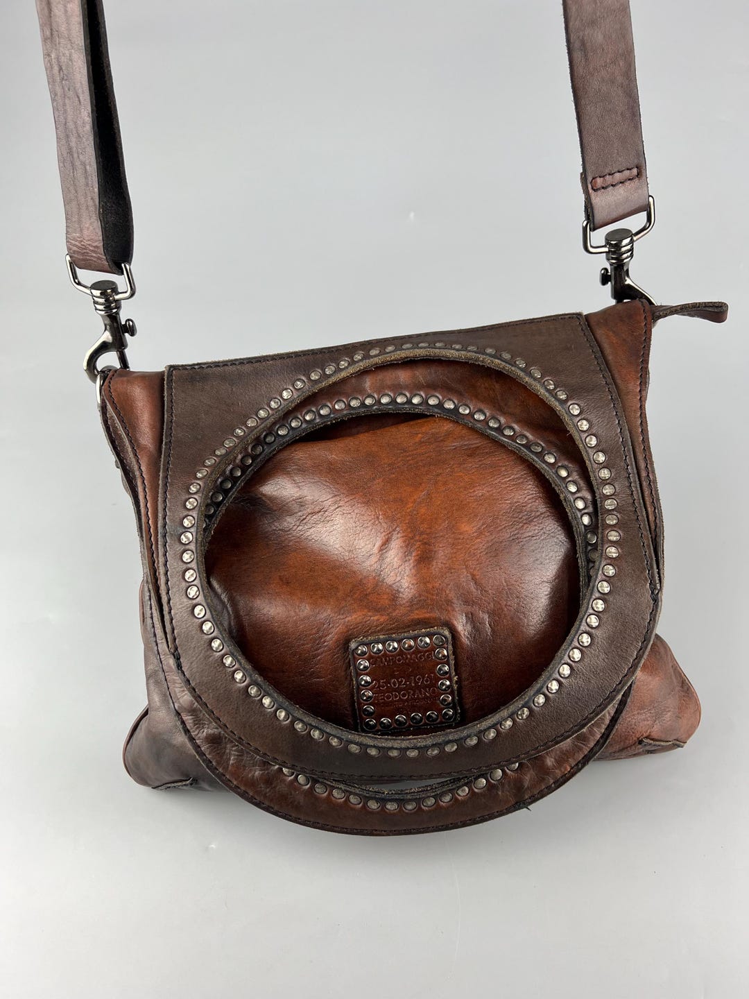 Campomaggi Rare Brown Leather Crossbody Bag Shoulder Bag - Etsy