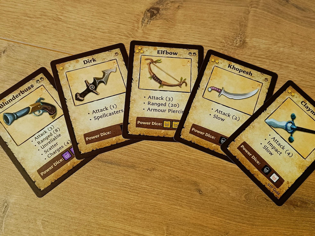 Heroquest - Old World Armoury - Equipment Card Deck (power Dice Enabled ...