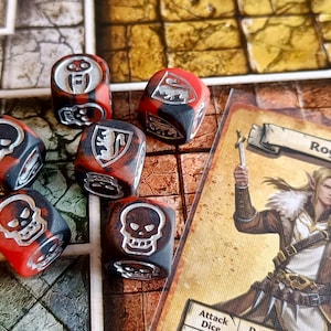 Heroquest Dice Set – Custom Engraved Acrylic Dungeon Crawler Dice - Etsy