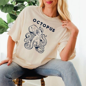 Octopus Graphic Shirt, Ocean Shirt, Sea Animals Gift, Octopus Clothing ...