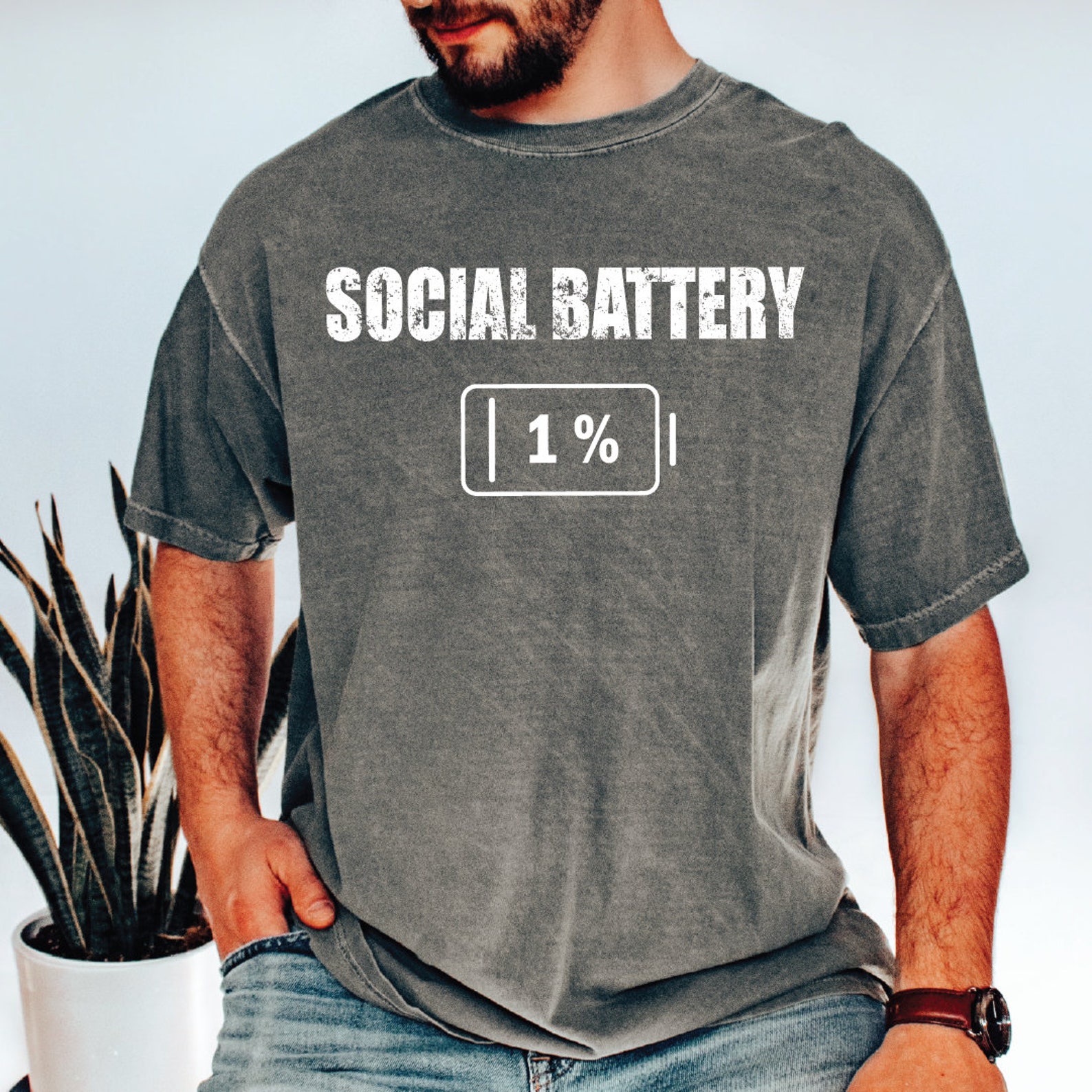 My Social Battery Shirt, Funny Shirt, Introvert Shirt, Antisocial Shirt ...