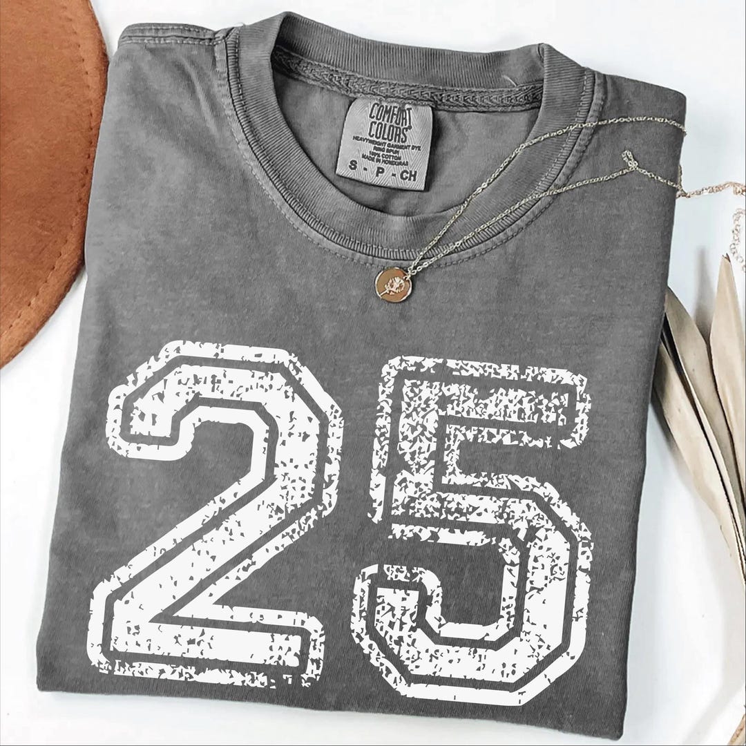 Custom Sports Numbered Comfort Colors Cotton Shirt, Personalized Sports ...