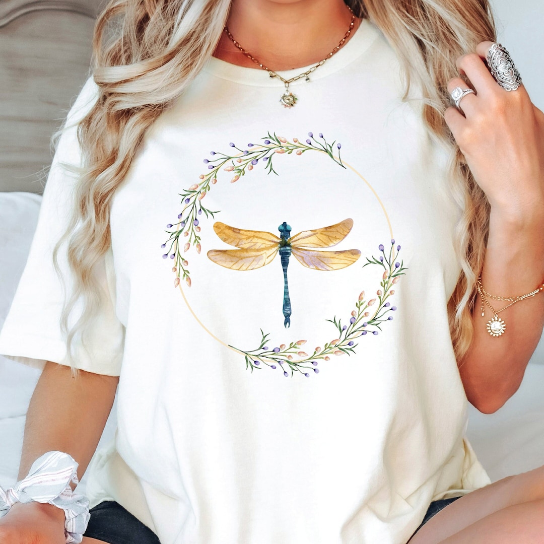 Dragonfly Boho Shirt, Dragonfly Lover T-shirt, SFS0082 - Etsy