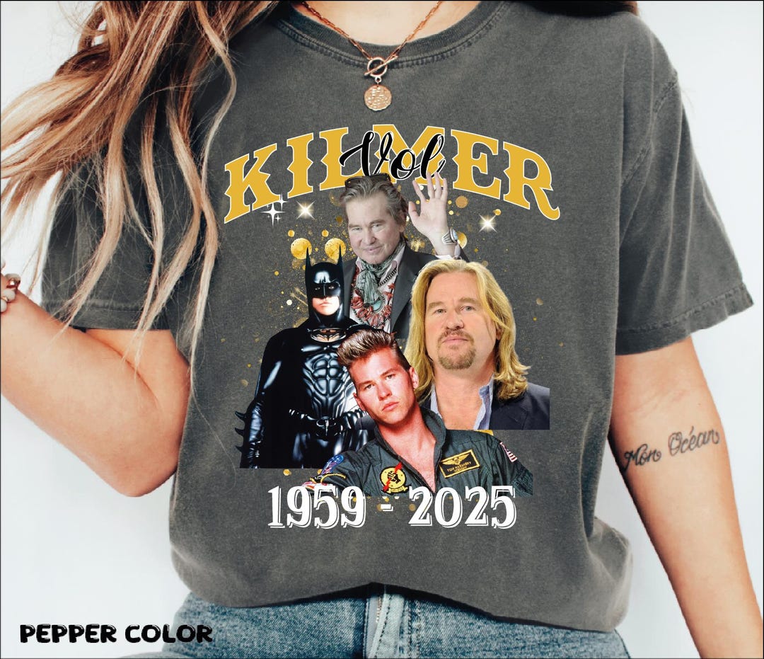 VAL KILMER T-shirt, Val Kilmer 1959-2025 T-shirt, Thank You for the ...