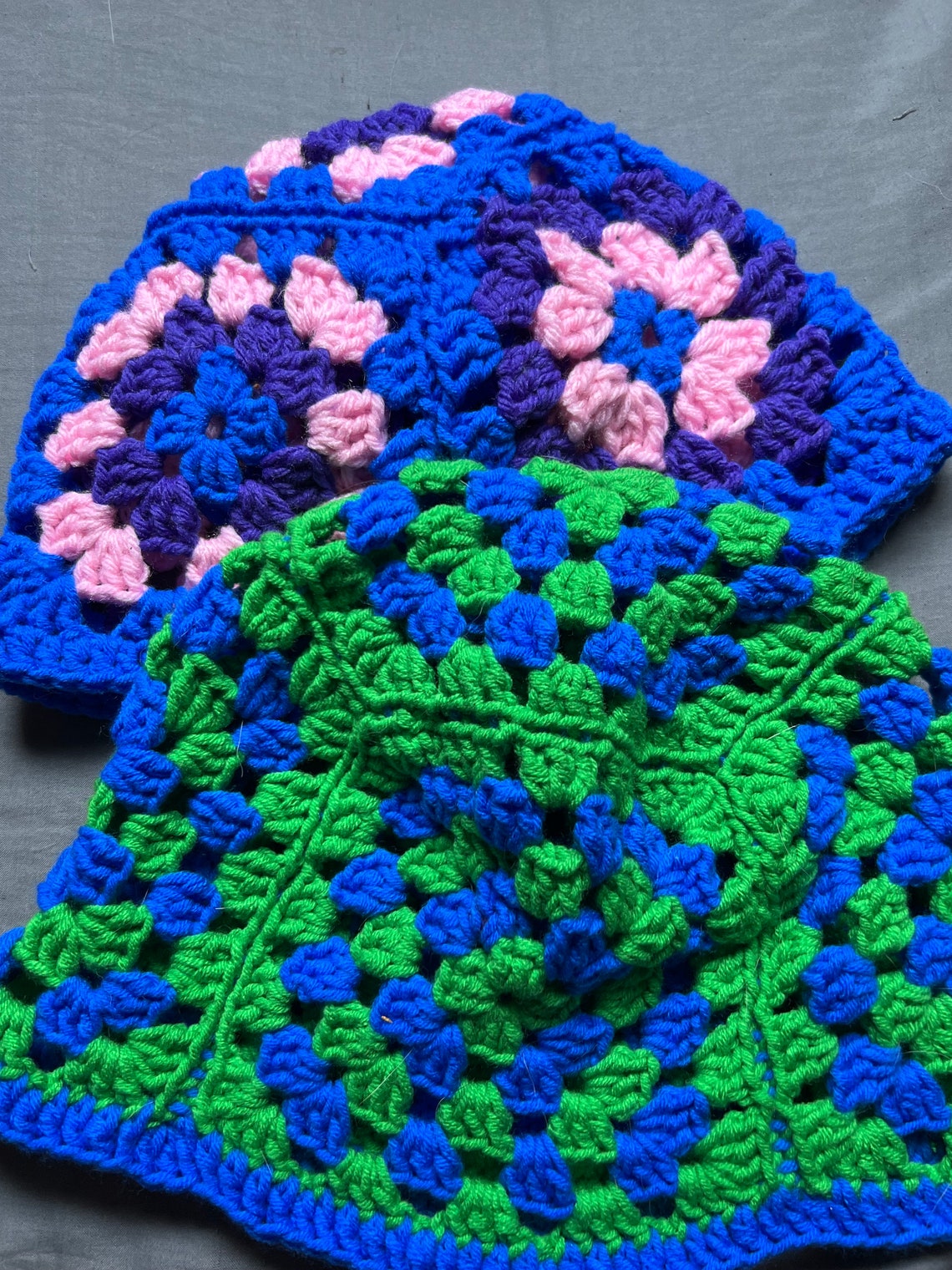 Crochet Granny Square Hat - Etsy