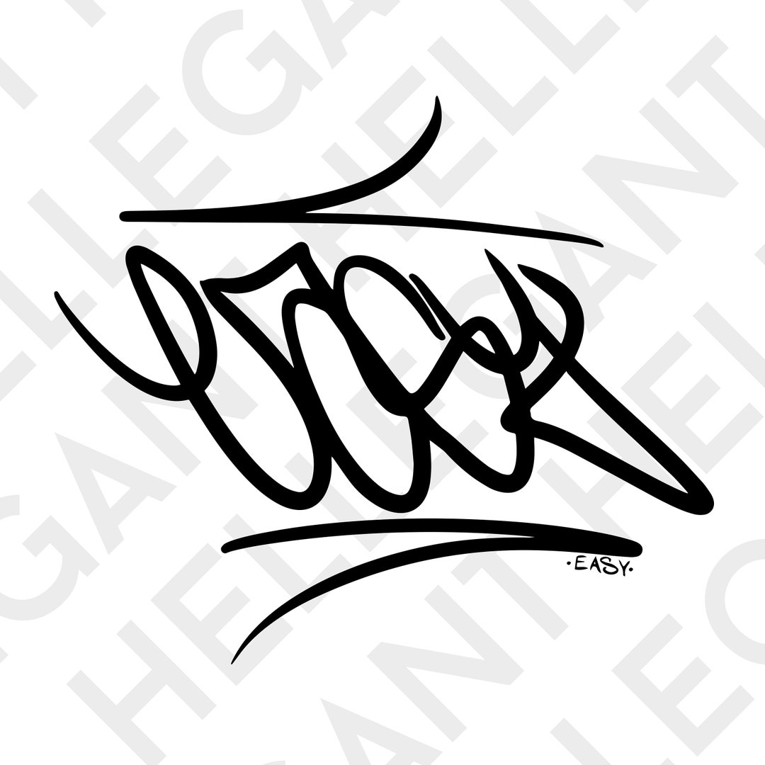 EASY Graffiti Marker Ink Logo Text Graffiti Art Saying Quote Svg, Png ...