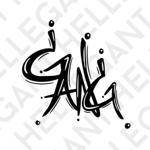 6-PACK Graffiti Monikers Street Sketches Vector Graphic Moniker Set SVG ...