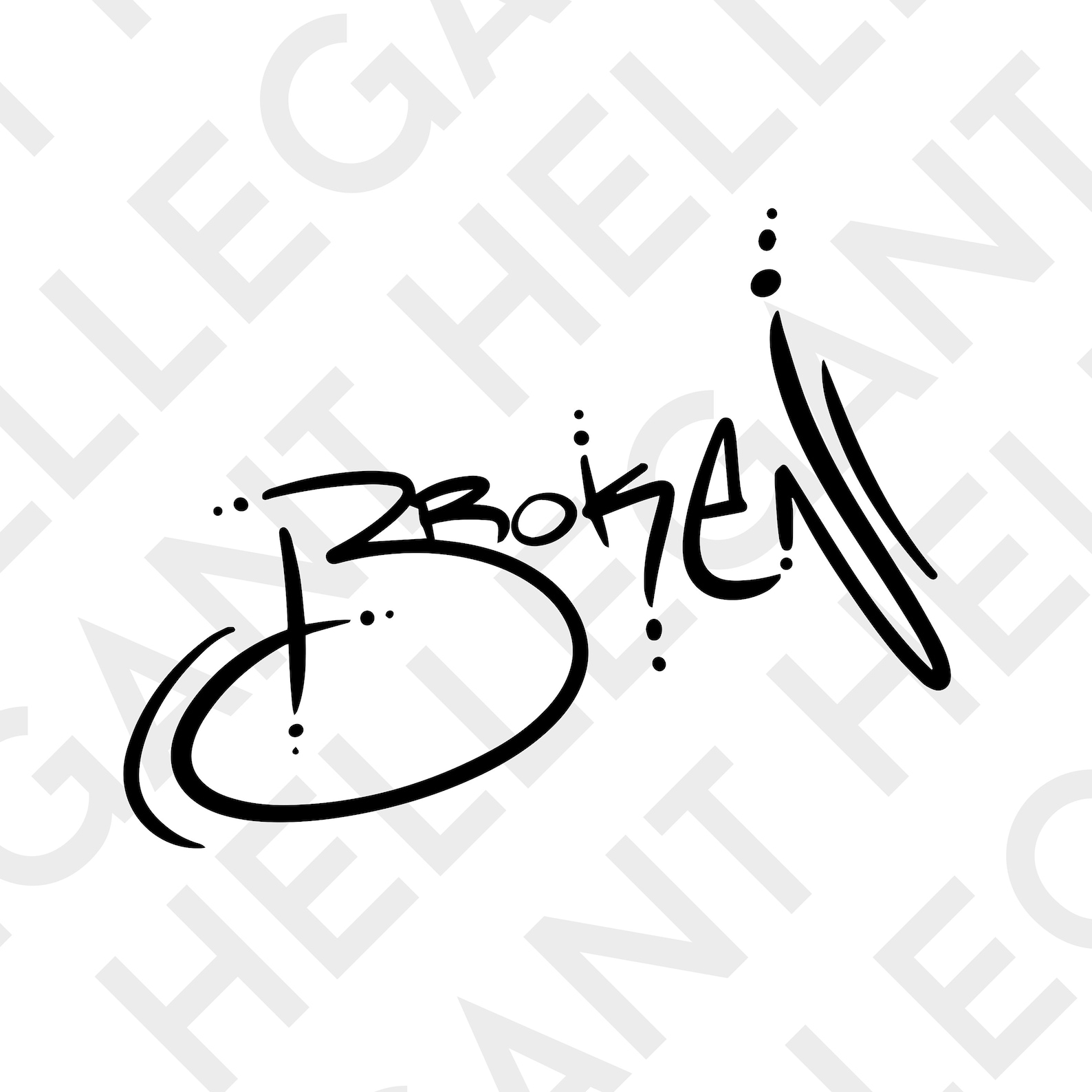 BROKEN Graffiti Ink Logo Text Graffiti Art Saying Quote SVG, Png, EPS ...