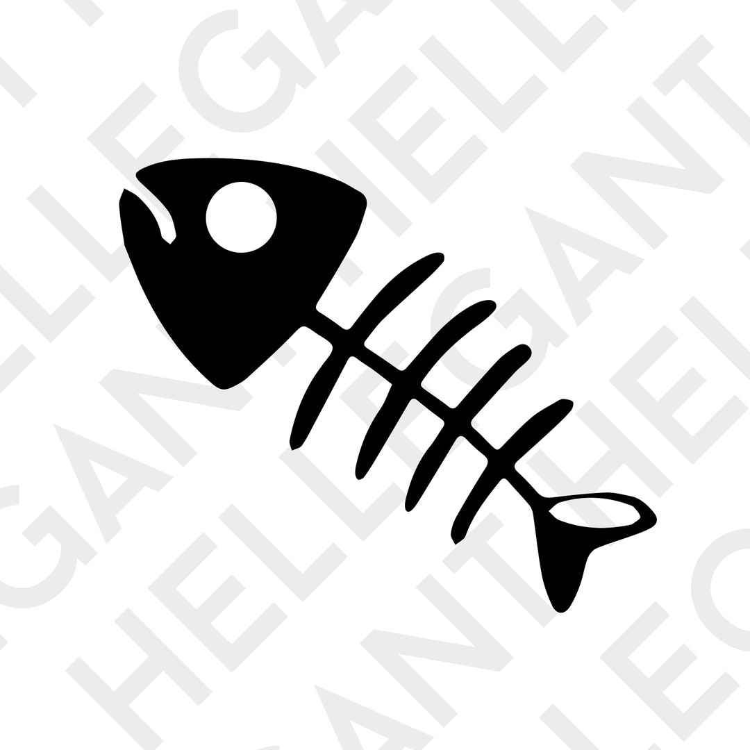 Fish Bone Graphic SVG, PNG, EPS Files for Circuit Printing, T -shirt ...