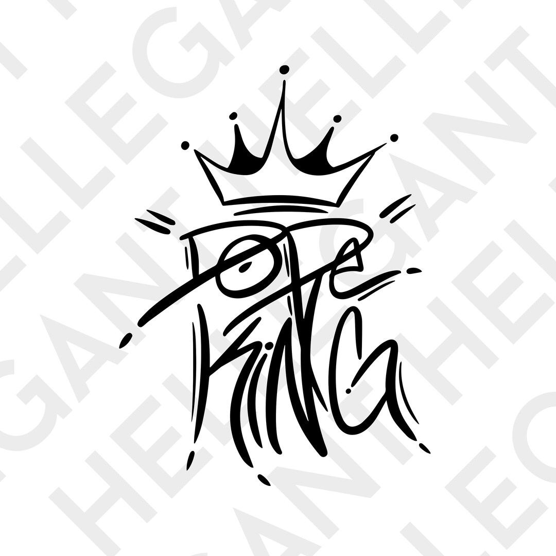 Dope King W/ Crown Graffiti Funny Text Saying Quote Art SVG, PNG, EPS ...