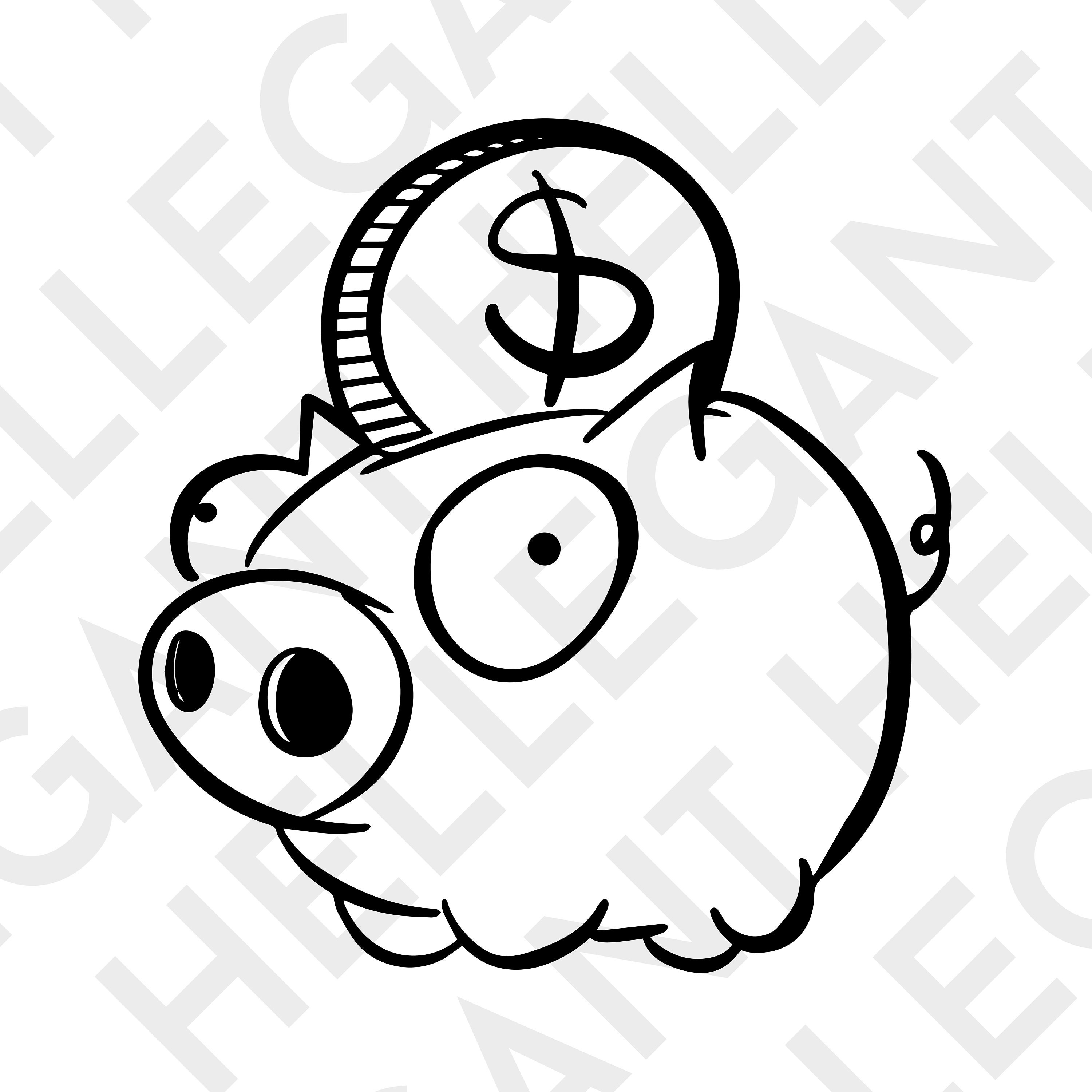 Piggy Bank Graphic Art SVG - PNG - EPS Files for Circuit Printing, T ...