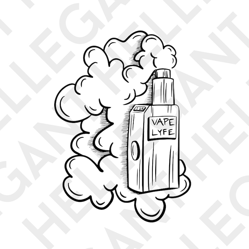 Vape Lyfe Vaping Life Graphic SVG - PNG - EPS Files for Circuit ...