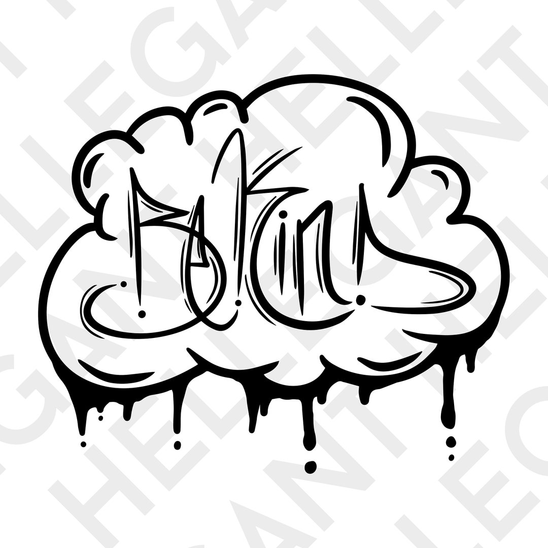 BE KIND Graffiti Ink Logo Text Graffiti Art Saying Quote Svg, Png, EPS ...