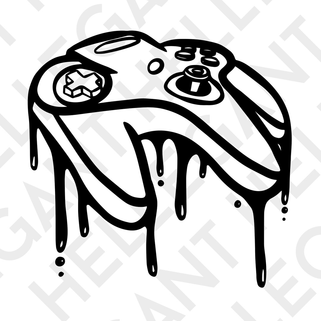 Gaming Controller Graffiti Style W/ Drips Graphic Art SVG - PNG - EPS ...