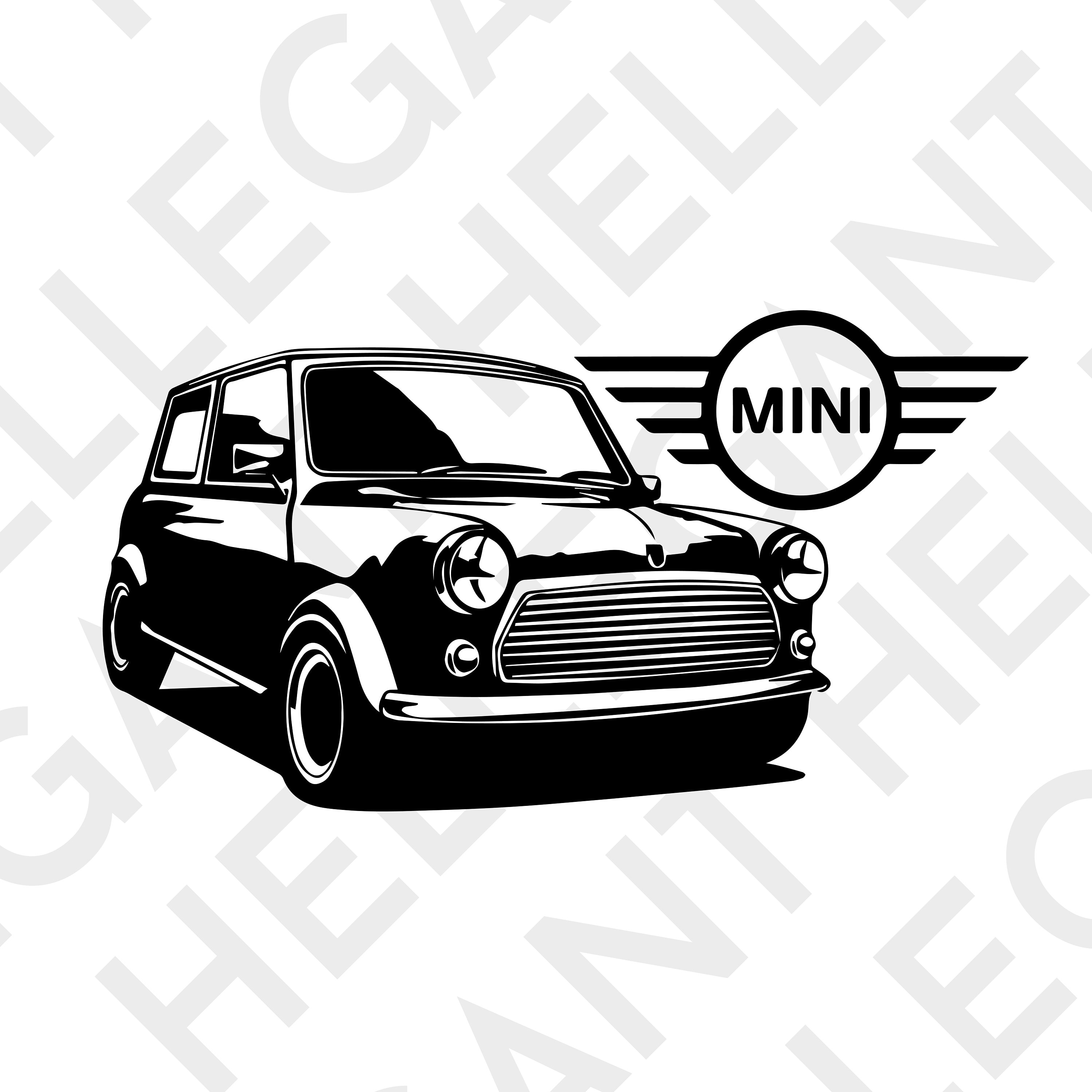 Mini Cooper Graphic Art SVG - PNG - EPS Files for Circuit Printing, T ...