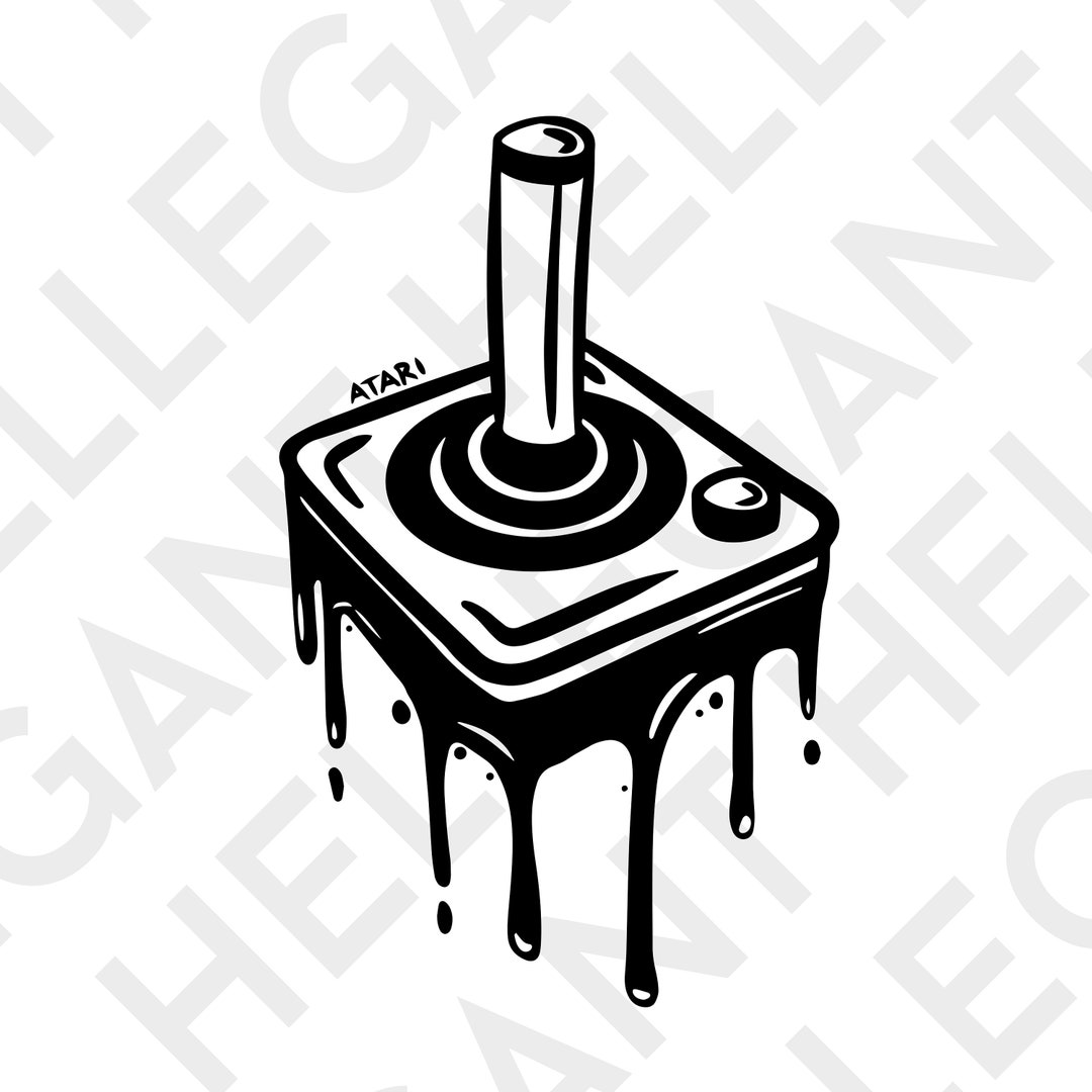 Retro Gaming Controller Graffiti Style W/ Drips Graphic Art SVG - PNG ...