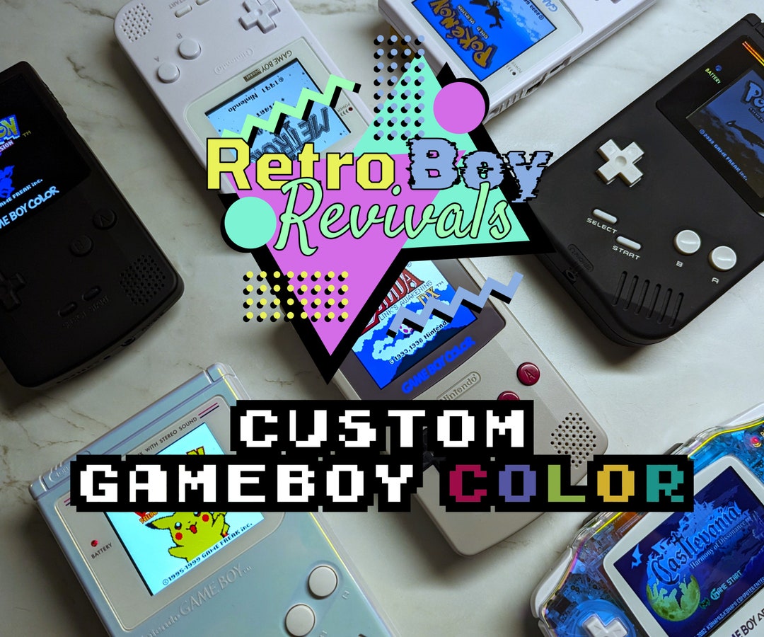 Custom Nintendo Gameboy Color - Design Your Own Retro Revived Game Boy ...