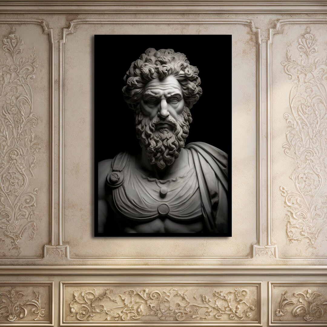 Marcus Aurelius Poster Historical Painting Philosopher - Etsy