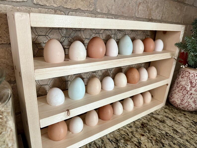 Countertop Egg Holder, Kitchen Egg Holder, Egg Rack, Farmstyle ...