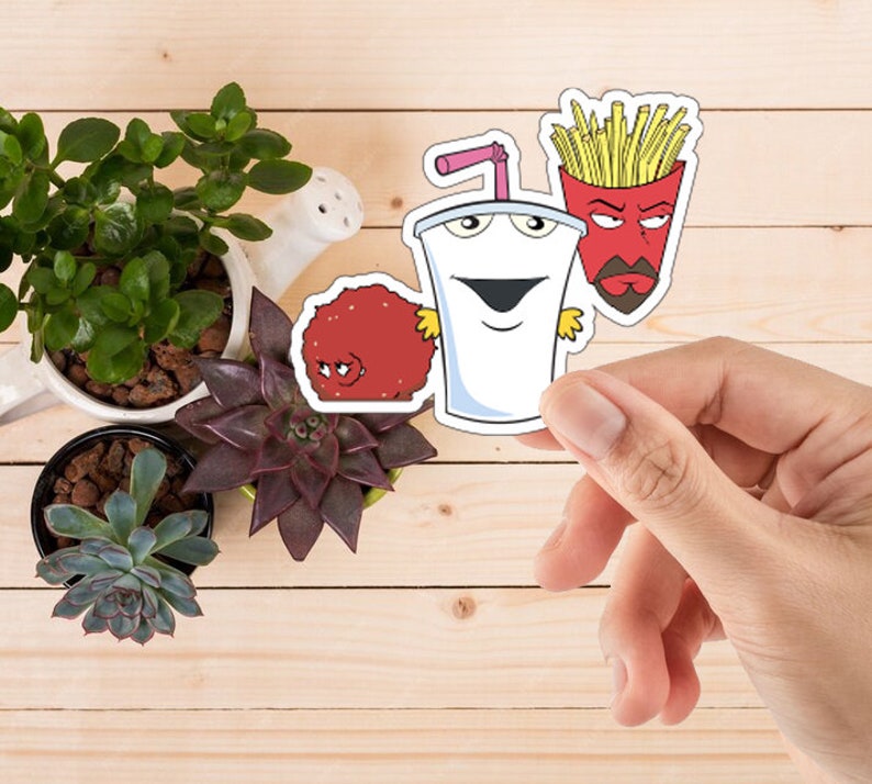 Sticker, Aqua Teen Hunger Force, Meatwad, Frylock, Shake, Meat, Wad ...