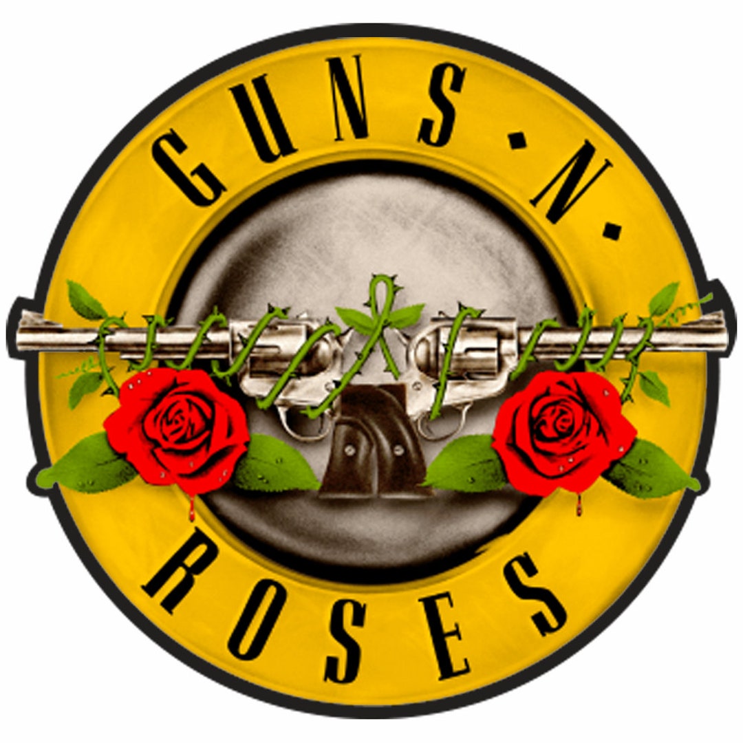 Sticker, Guns Roses, GNR, Guns, Axl Rose, Laptop Sticker, Water Bottle ...