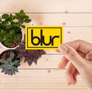 Blur, Blur Sticker, Retro, Vintage, Classic, Laptop Sticker, Stickers ...