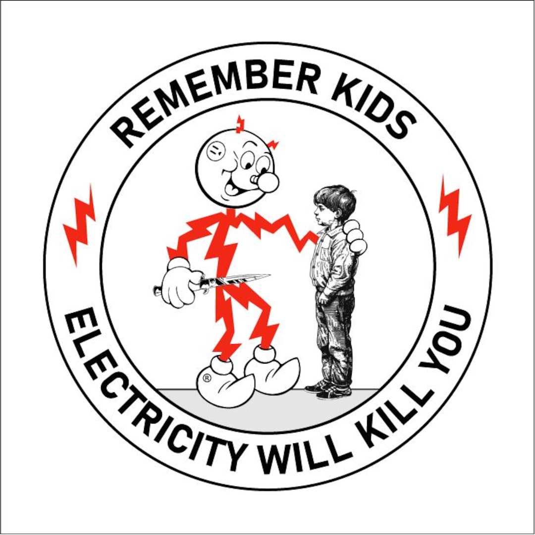 Electricity Will Kill You, Electricity Kills, Sticker Pack, Sticker ...