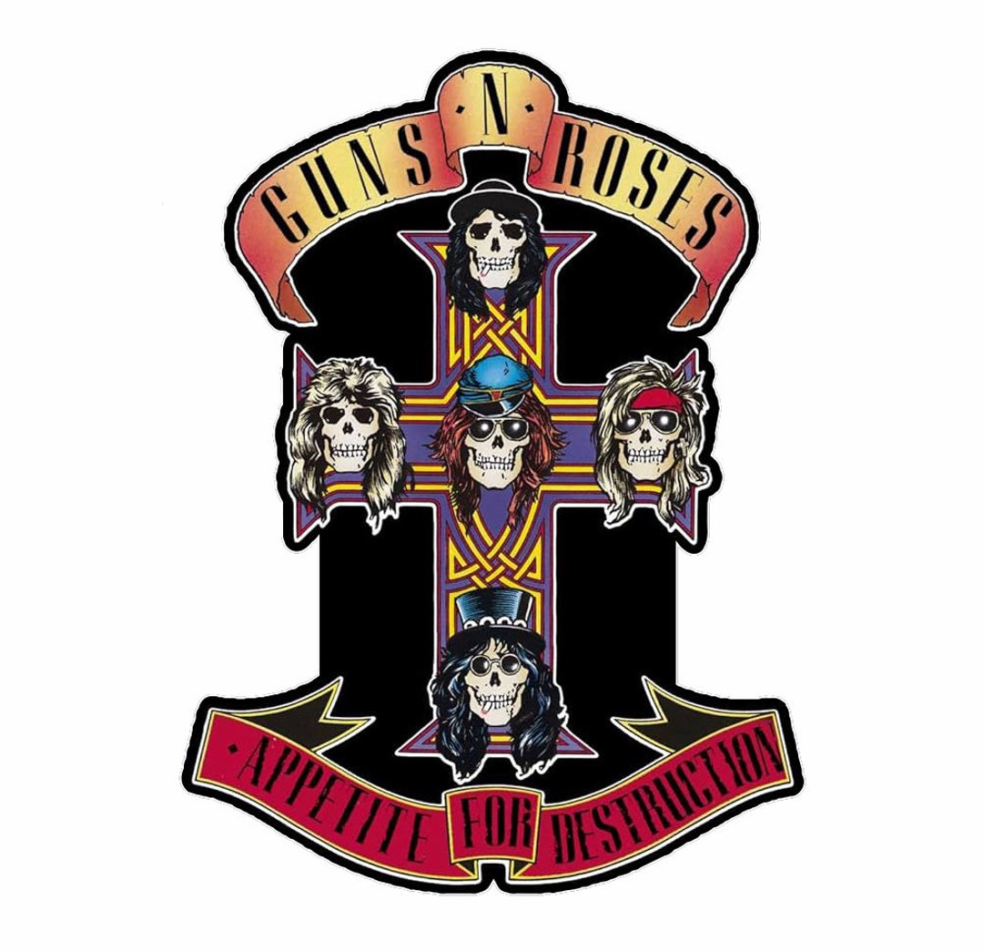 Sticker, Guns Roses, GNR, Guns, Axl Rose, Printable Sticker, Laptop ...