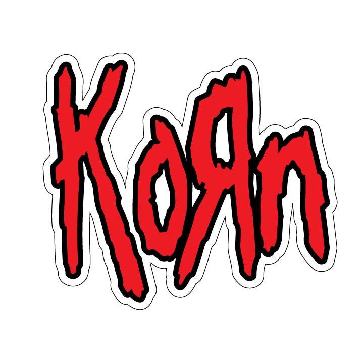 Korn, Korn Band, Korn Sticker, Retro, Vintage, Classic, Laptop Sticker ...