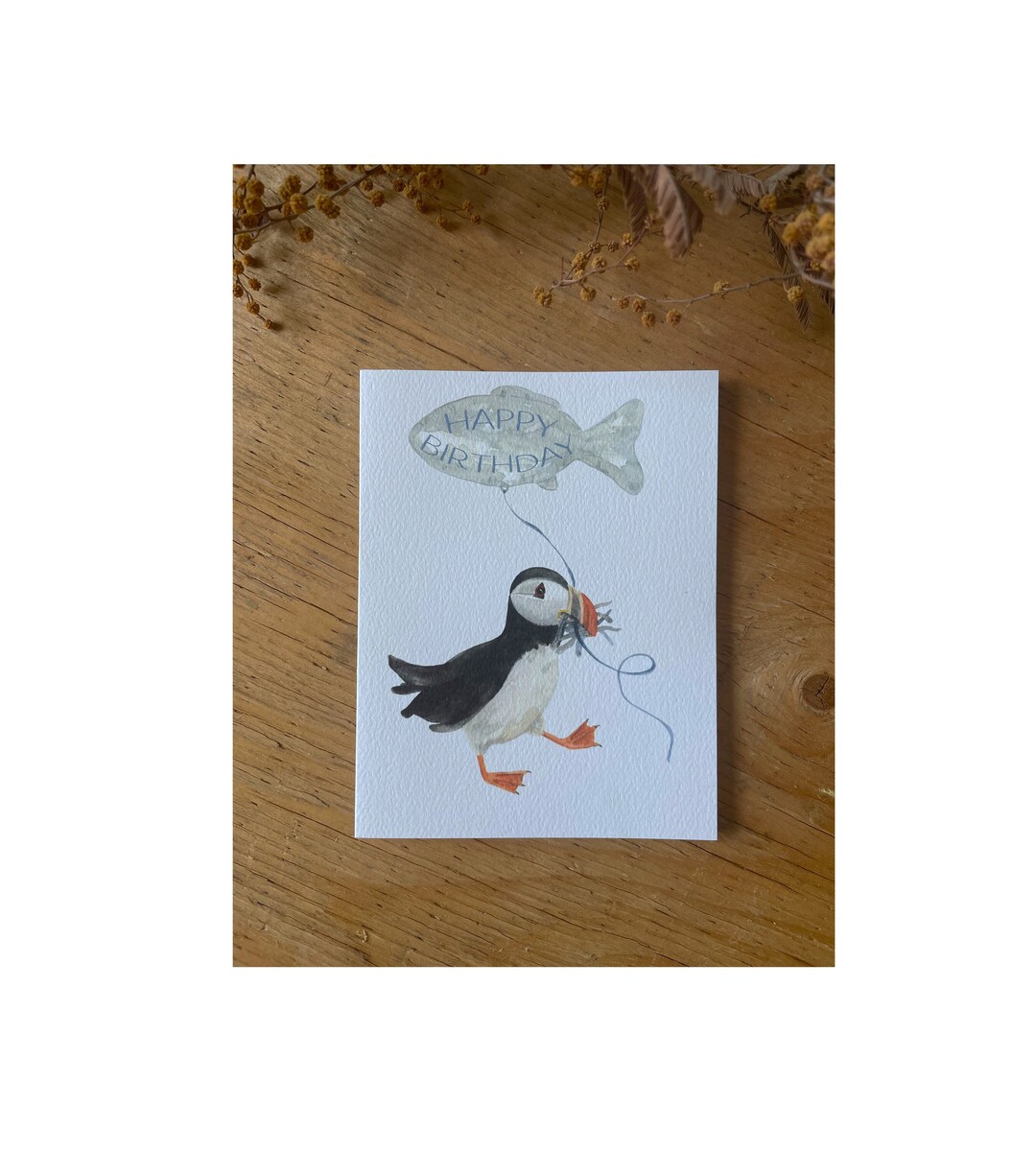 Puffin Birthday Card, Party Card - Greeting Card - Happy Birthday ...