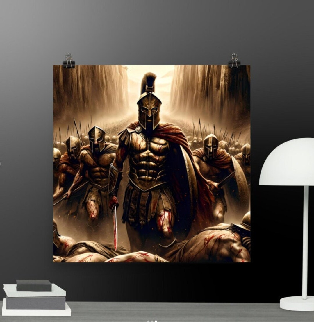 Leonidas and the Spartans Hell's Gates Battle of Thermopylae Poster - Etsy