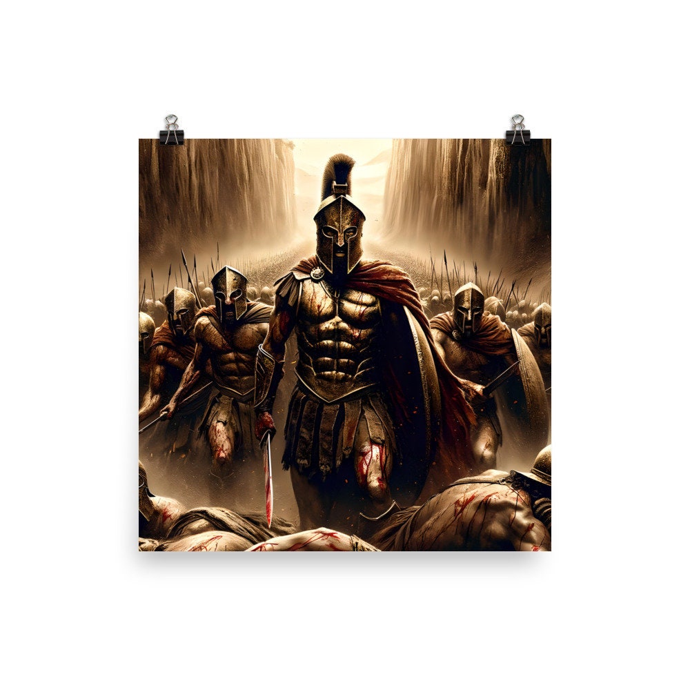 Leonidas and the Spartans Hell's Gates Battle of Thermopylae Poster - Etsy