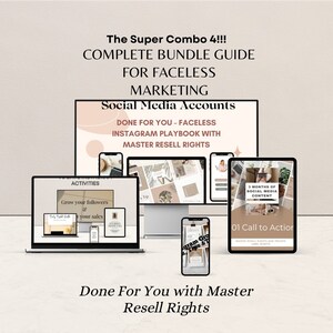 Faceless Digital Marketing Super Bundle. Done for You - Complete Guide With Master Resell Rights ...