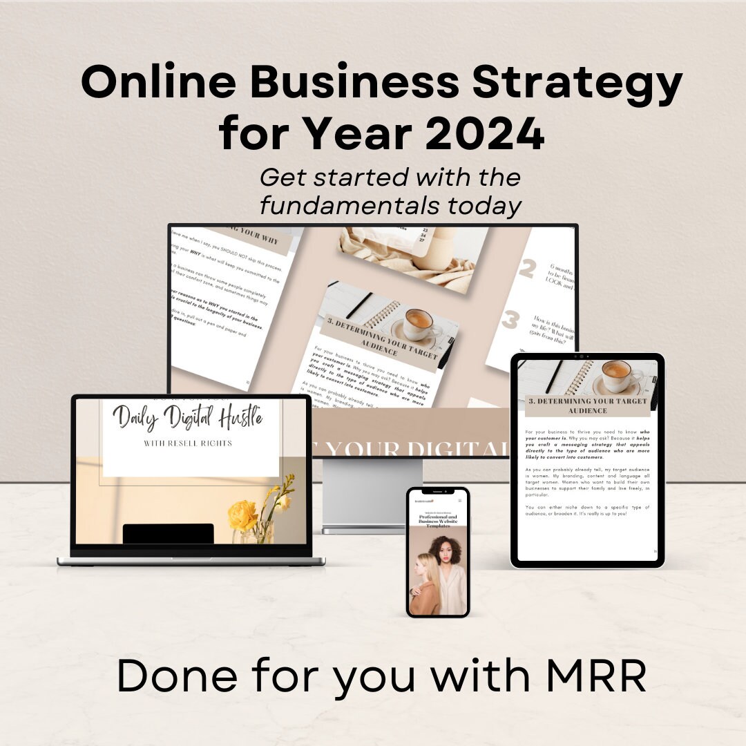 Digital Strategy Guide With Master Resell Rights and PLR. How to Start ...