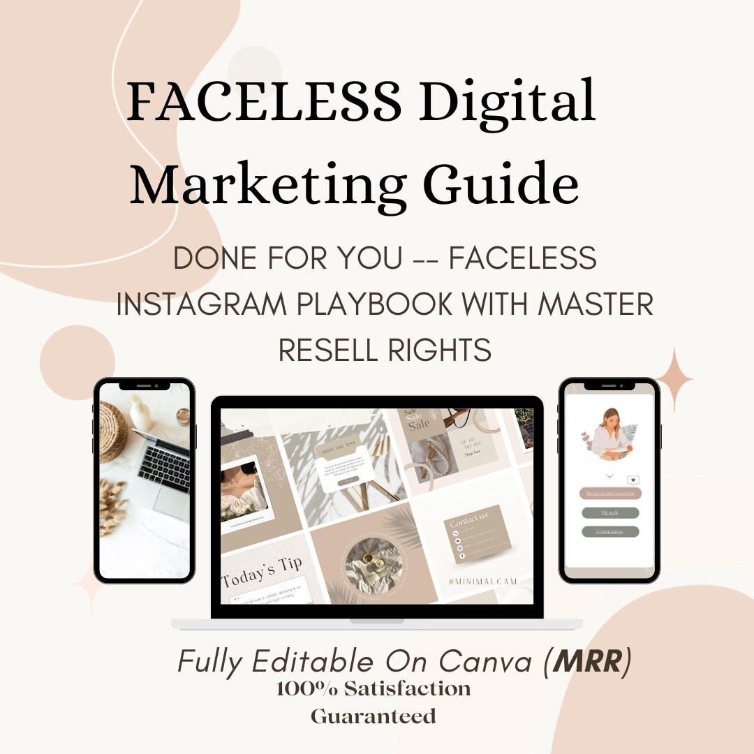 Faceless Digital Marketing Guide - Playbook for Faceless Instagram ...